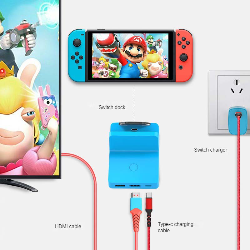 USB C Portable HUB Type-C Hub Dock to 4K Hdmi PD 100W Charge USB3.0 For ...