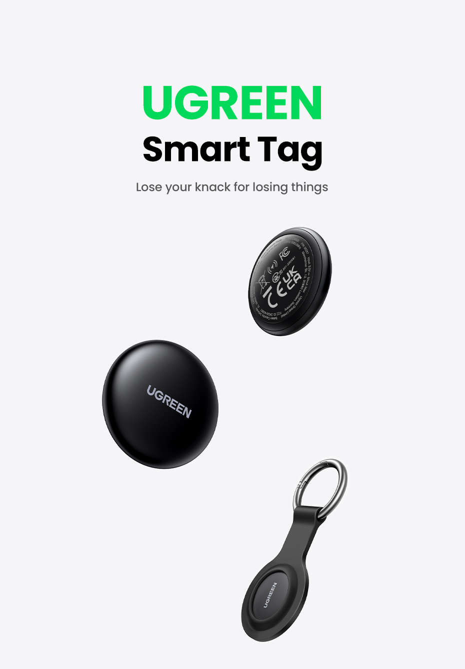 UGREEN Finder Security SmartTrack Link SmartTag With Apple Find My Key Bluetooth Tracker For ...