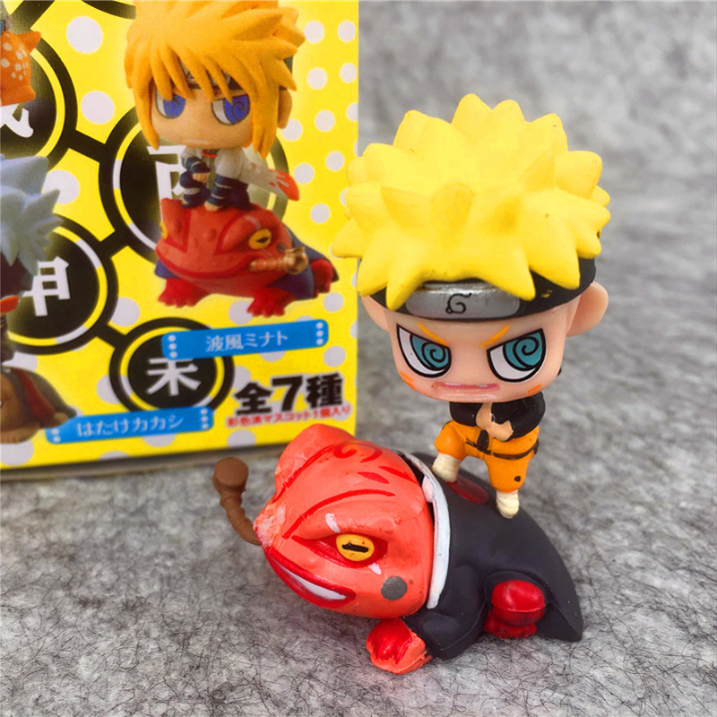 6Pcs/Set Anime Naruto Figure Uzumaki Naruto Namikaze Minato Sasuke ...