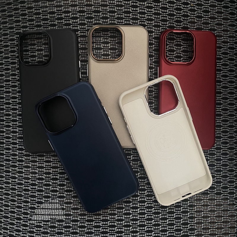 leather magnet iPhone case for iPhone 15Promax phone case high-end ...