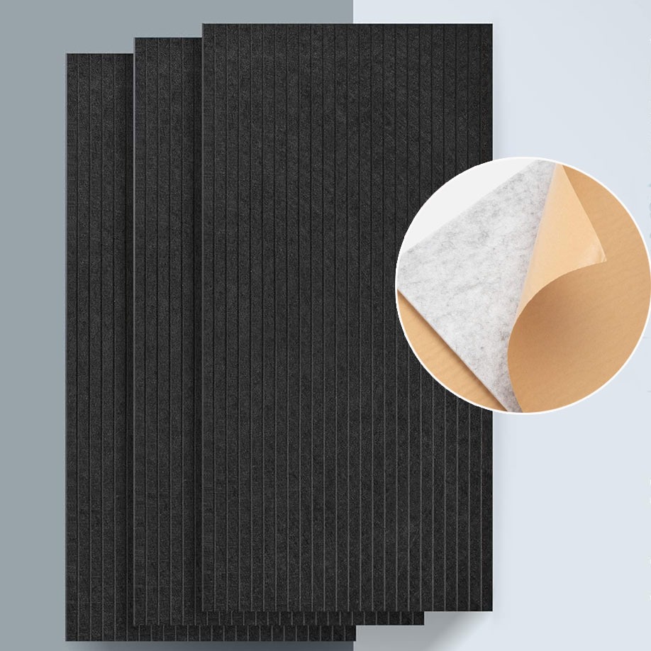 1pc (Self-Adhesive) Stripe Grill Acoustic Foam Panel Soundproof Felt ...
