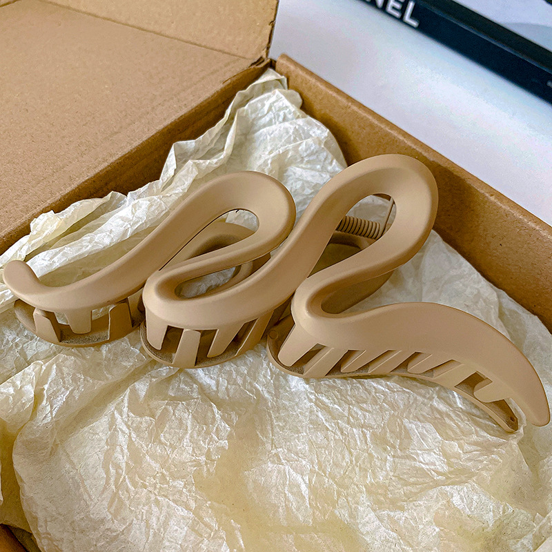 New Acrylic Wave Hair Clip - Vintage Shark Clamp for Ladies | Shopee ...