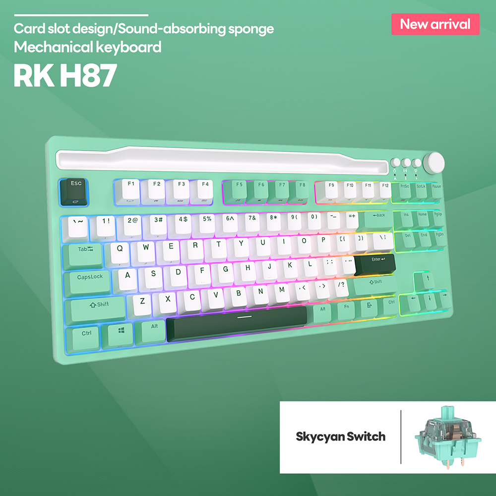 Royal Kludge Rk H87 Three Modes Wireless 87 keys Mechanical Keyboard ...
