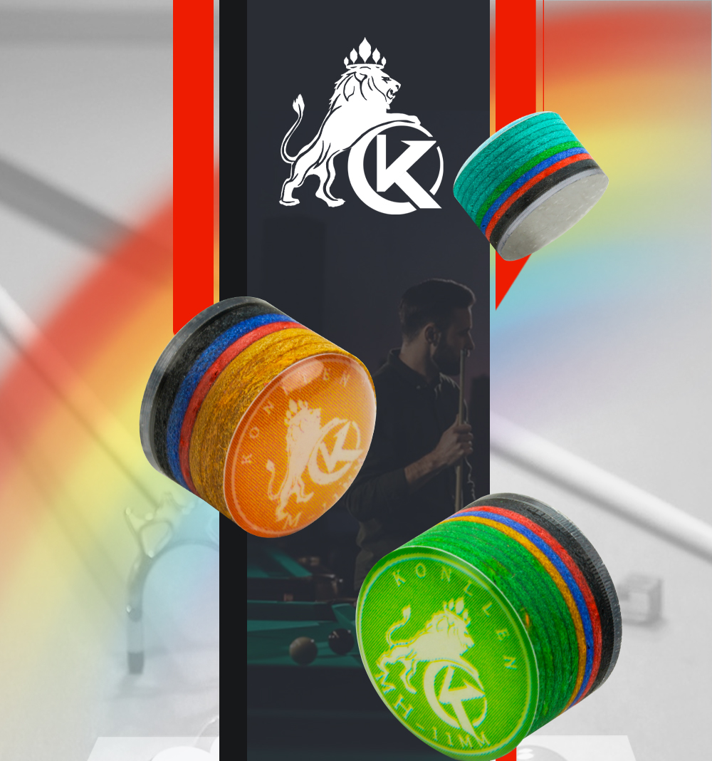 Konllen Rainbow Tip Billiards Tips SX/SS/S/M/MH/H 11mm/14mm Pool Cue ...