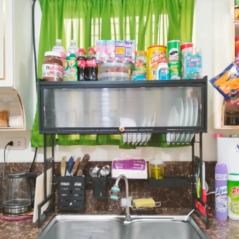 【COD 3Years Warranty】2/3 Tiers 304 Stainless Steel Dish Rack 60CM Dish ...