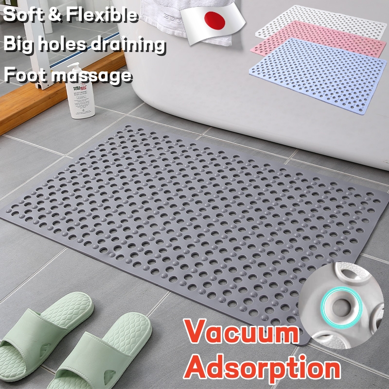 UUOY PVC Bathroom Mat Anti Slip Pad Hollow Out Massage Bathroom Floor ...