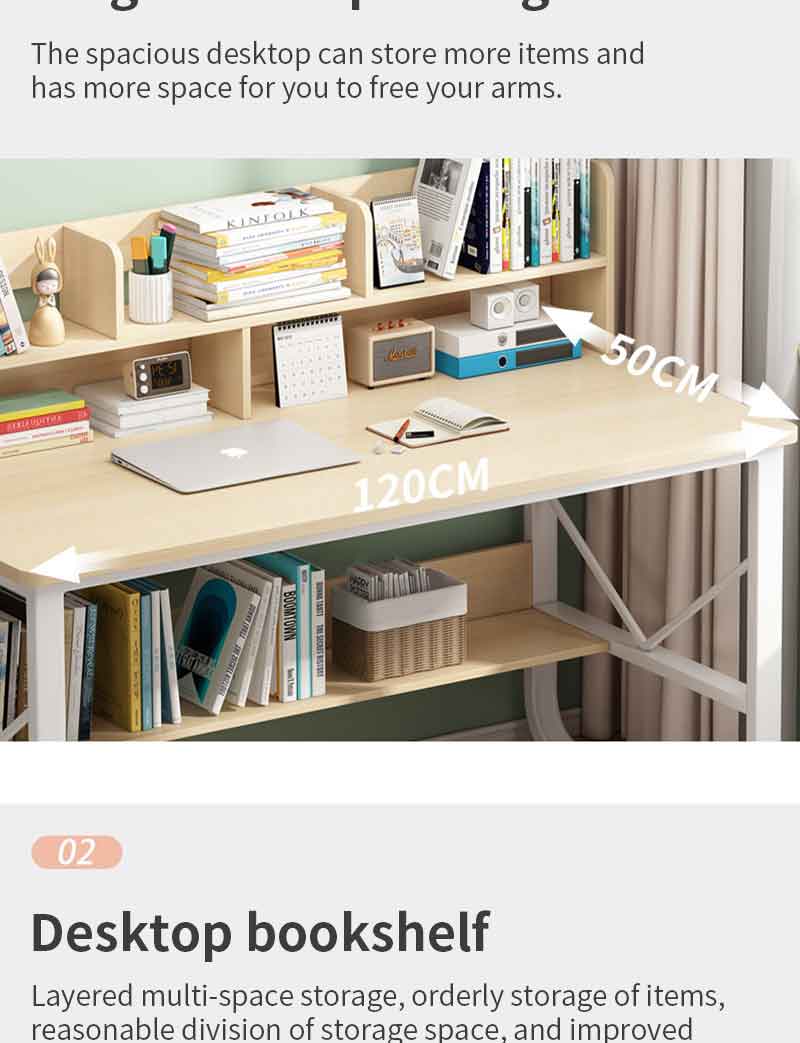 【Low Price Discount】discount Desk Study Table Computer Desk Bookshelf ...