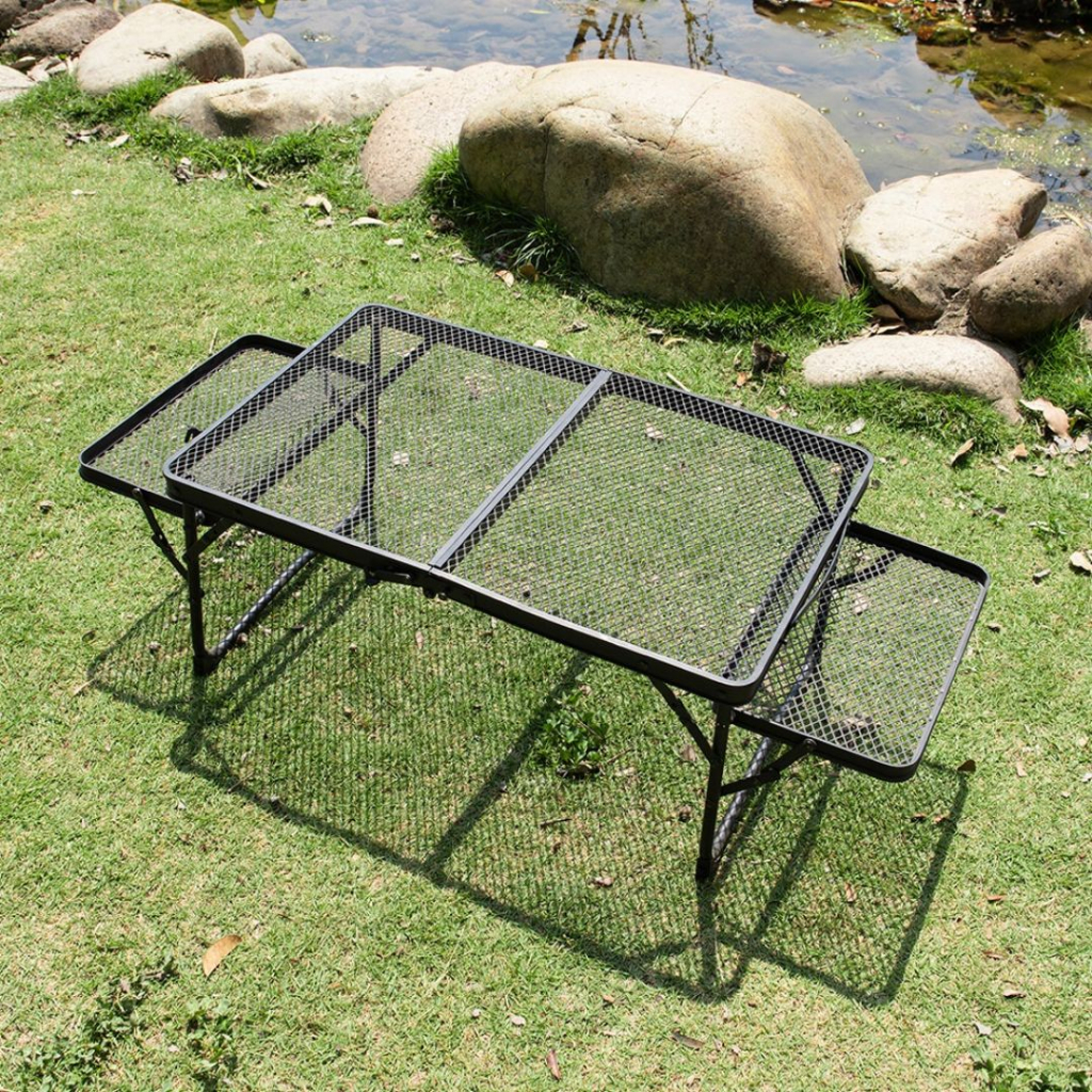 Outdoor Mesh Table Collapsible liftable With storage bag Aluminum ...