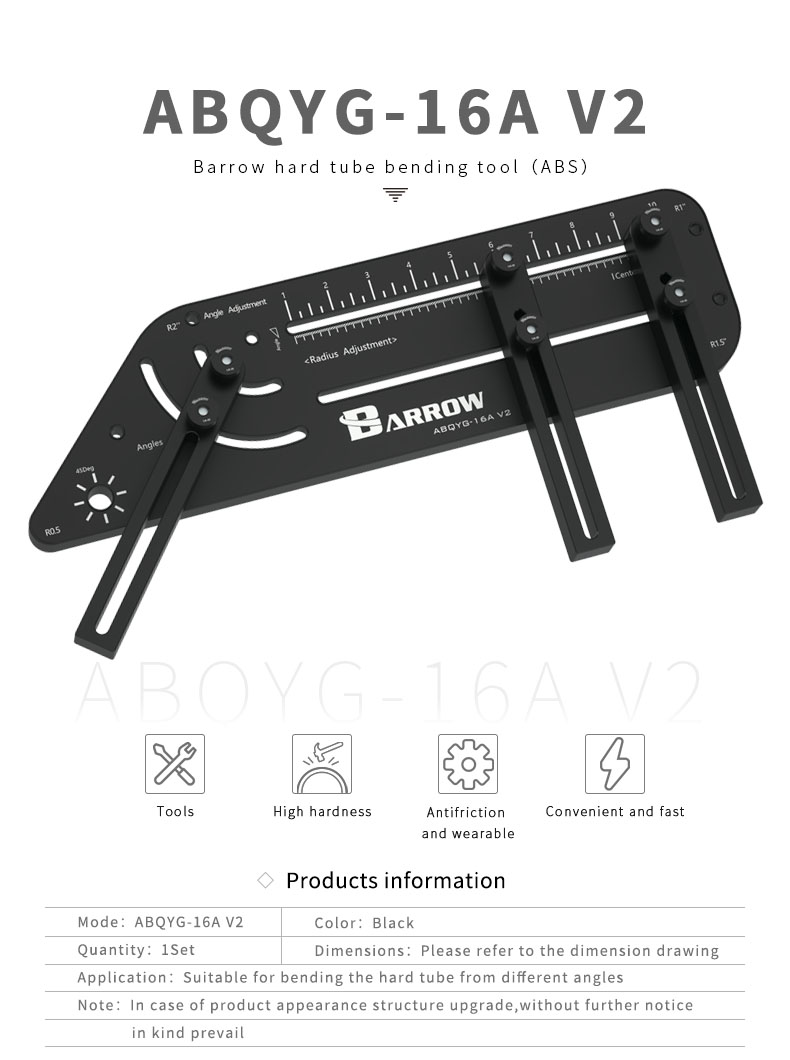 Barrow Multi-angle Acrylic Hard Tube Bending Tool Water Cooling PETG ...