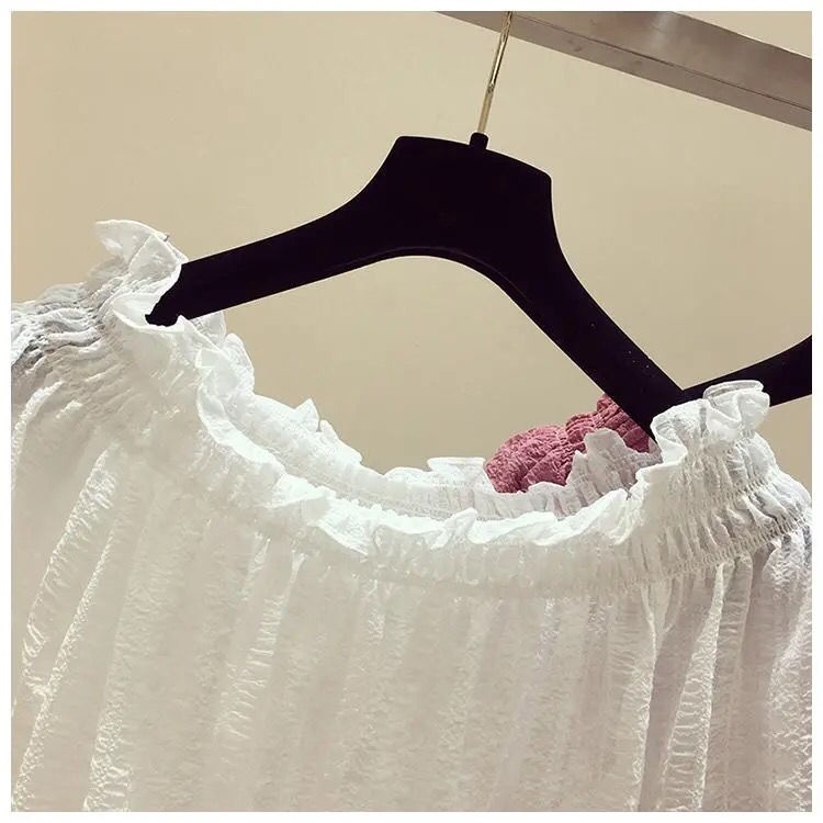 Women blouseShort sleeve All the pieces Puff women tops plus size ...