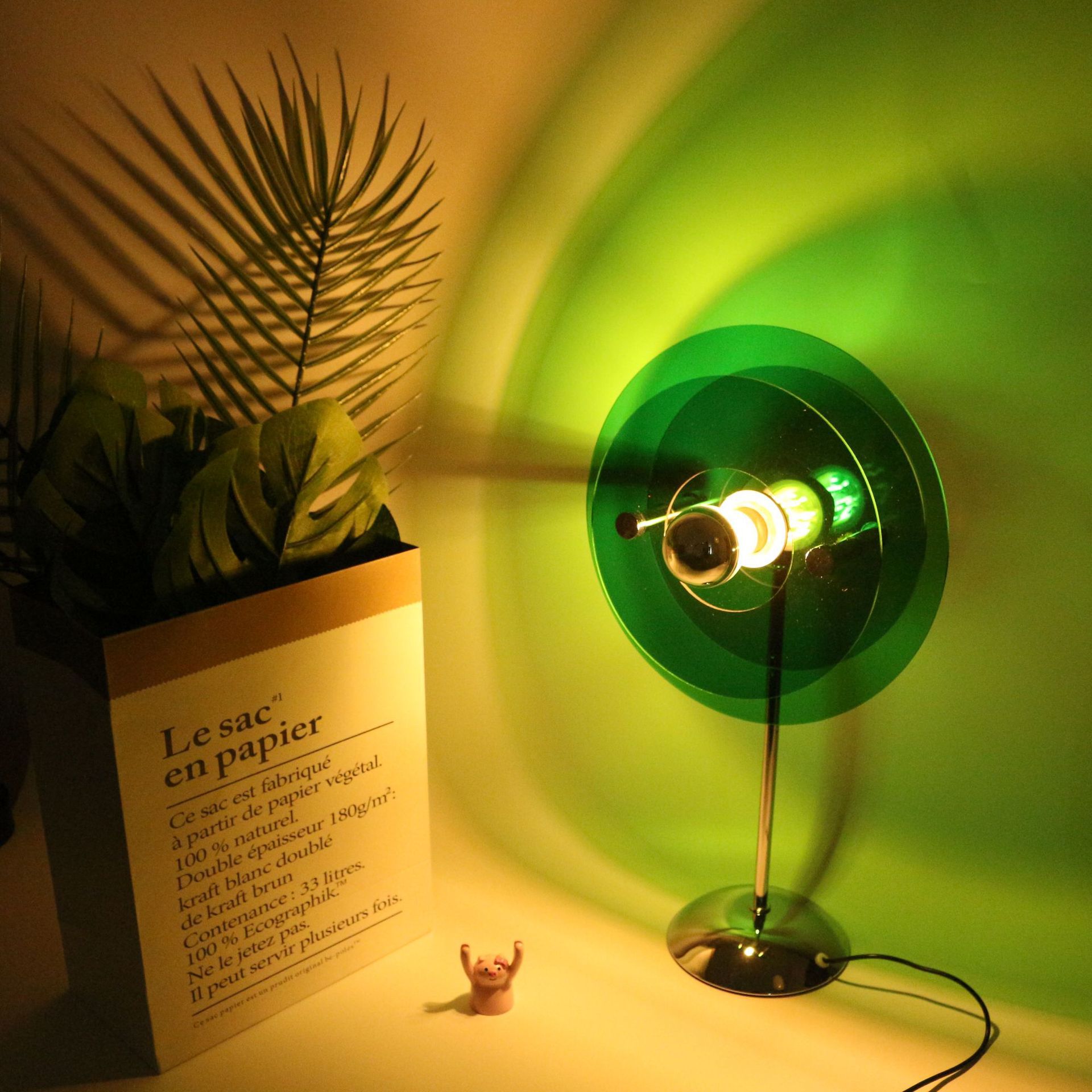 Bauhaus Atmosphere Lamp, USB (5V 2A only) Plug-in Colorful Night Lamp ...