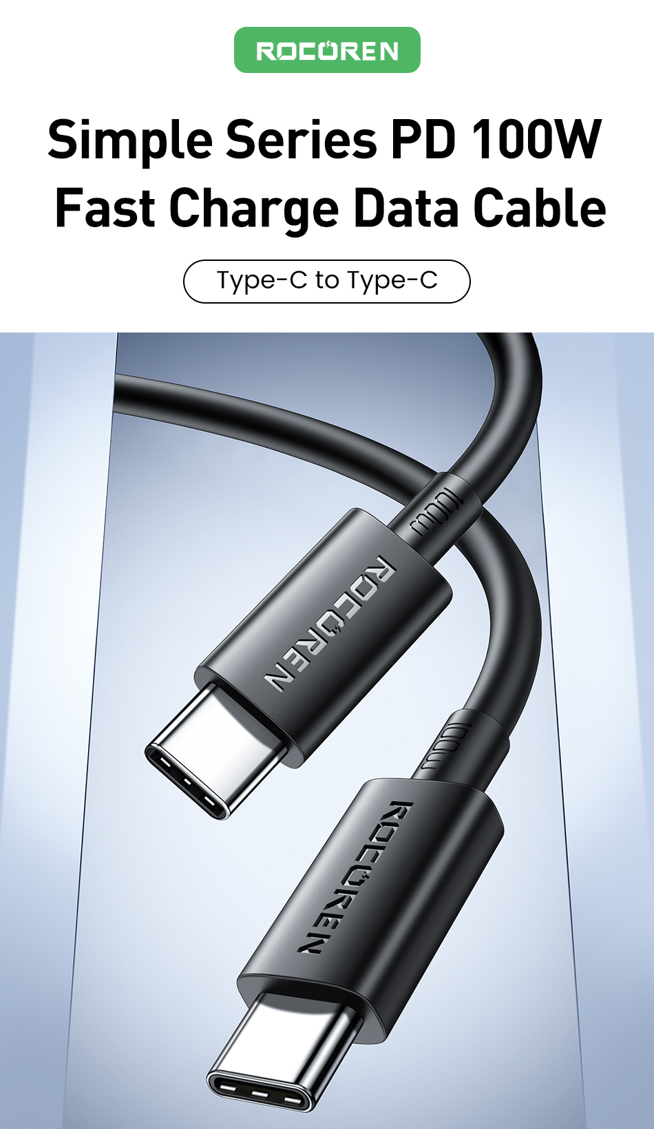 USB C To Type C 5A PD Fast Charging Charger Cable For Iphone Android ...