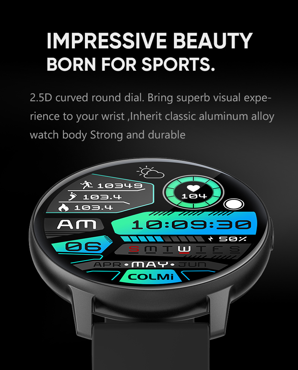 COLMI i31 Smartwatch Bluetooth Calling Touch Screen Smart Watch for Men ...