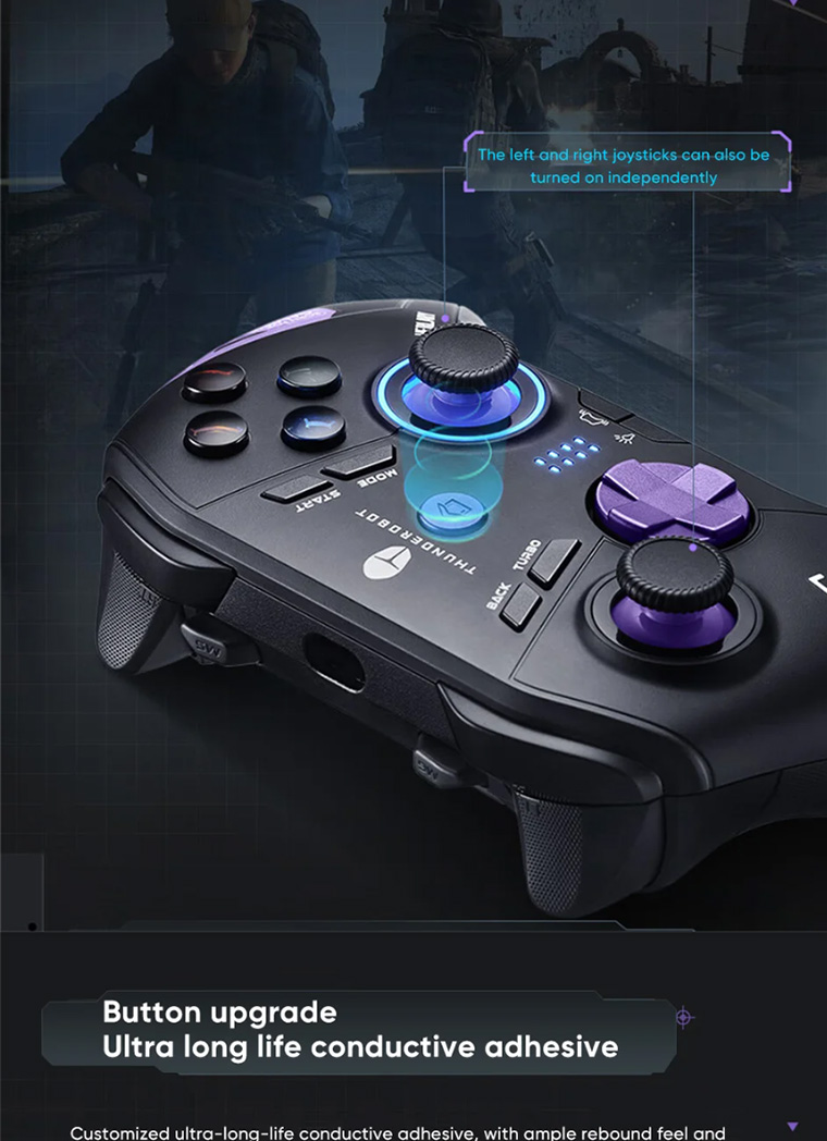 Thunderobot G50S three mode wireless GamePad , one button wake-up ...