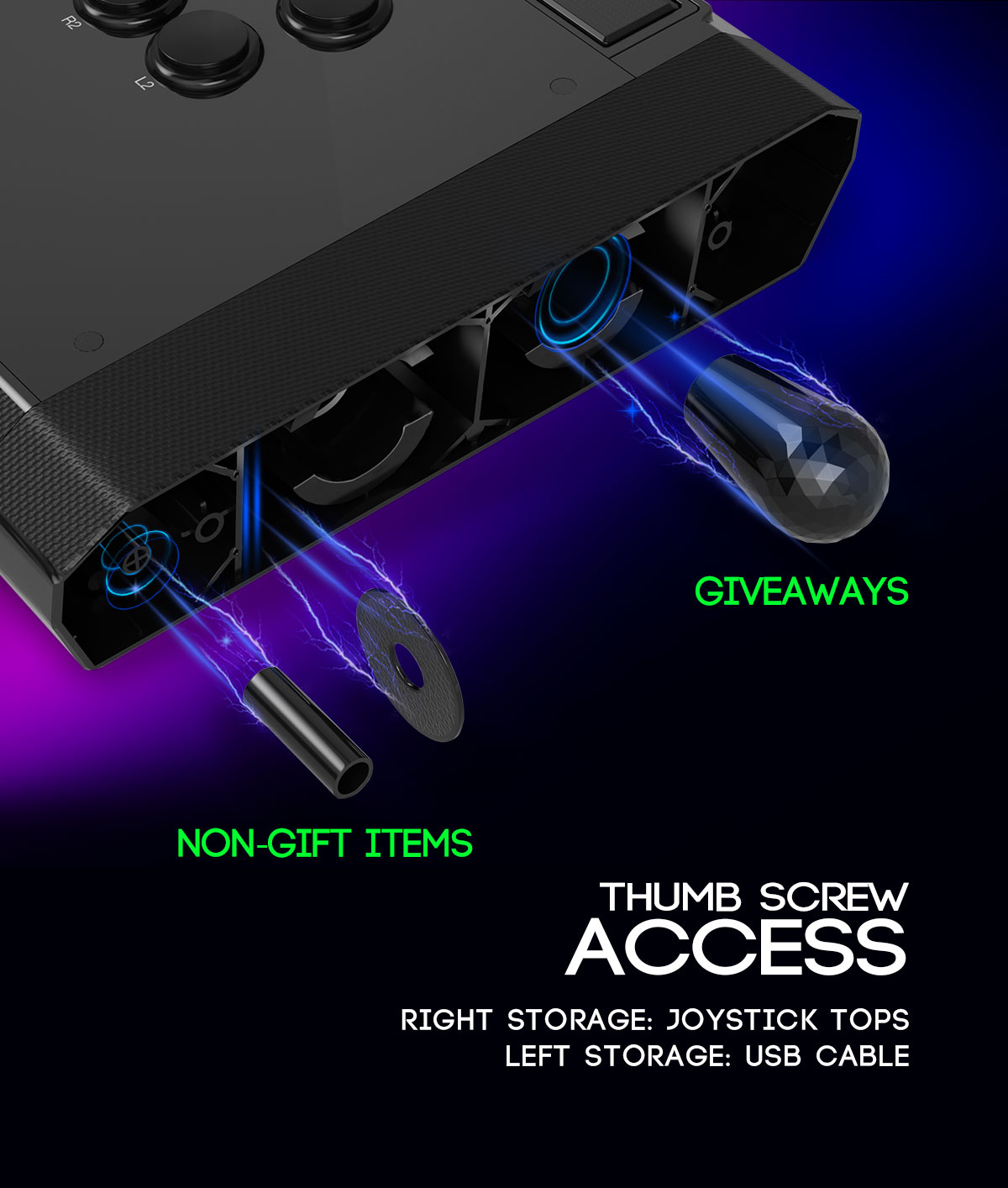 QANBA Q7 Obsidian 2 Arcade Joystick Game Fighting Stick for PS4/PS5/PC ...