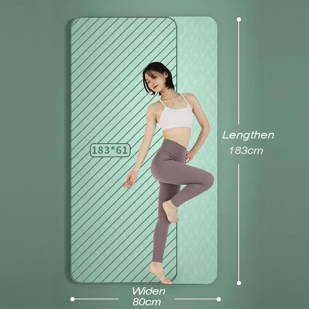 TPE Yoga Mat 80cm Soft High Density Extra Thick Yoga Mat Non-Slip ...