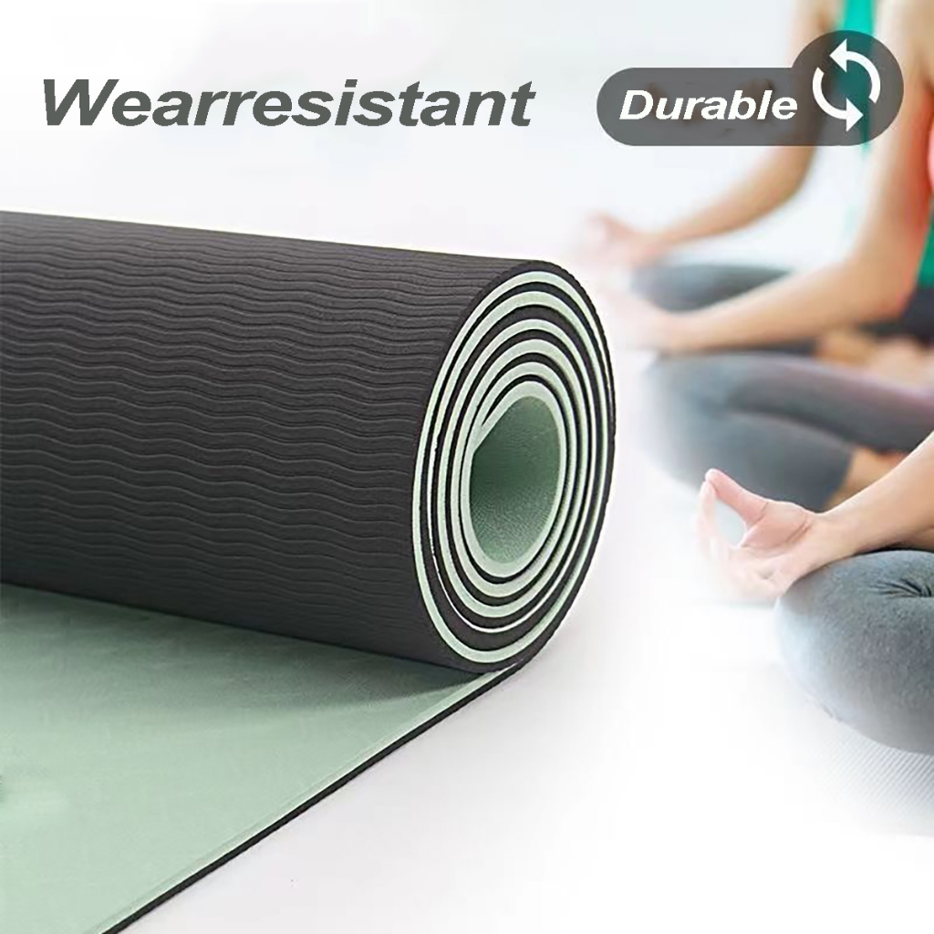 TPE Yoga Mat 80cm Soft High Density Extra Thick Yoga Mat Non-Slip ...