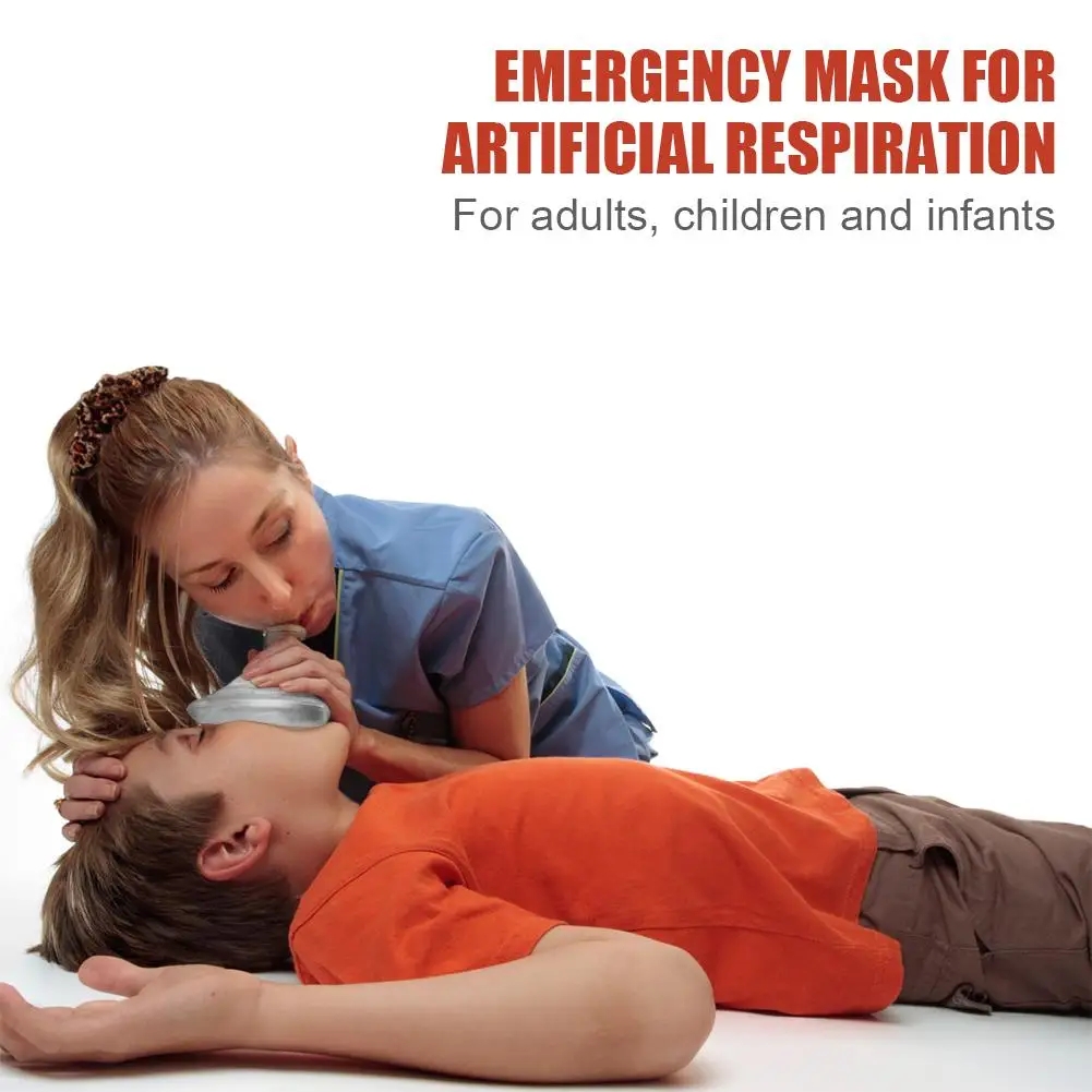 CPR Breathing Mask Resuscitator Valve Rescue Emergency First Aid ...