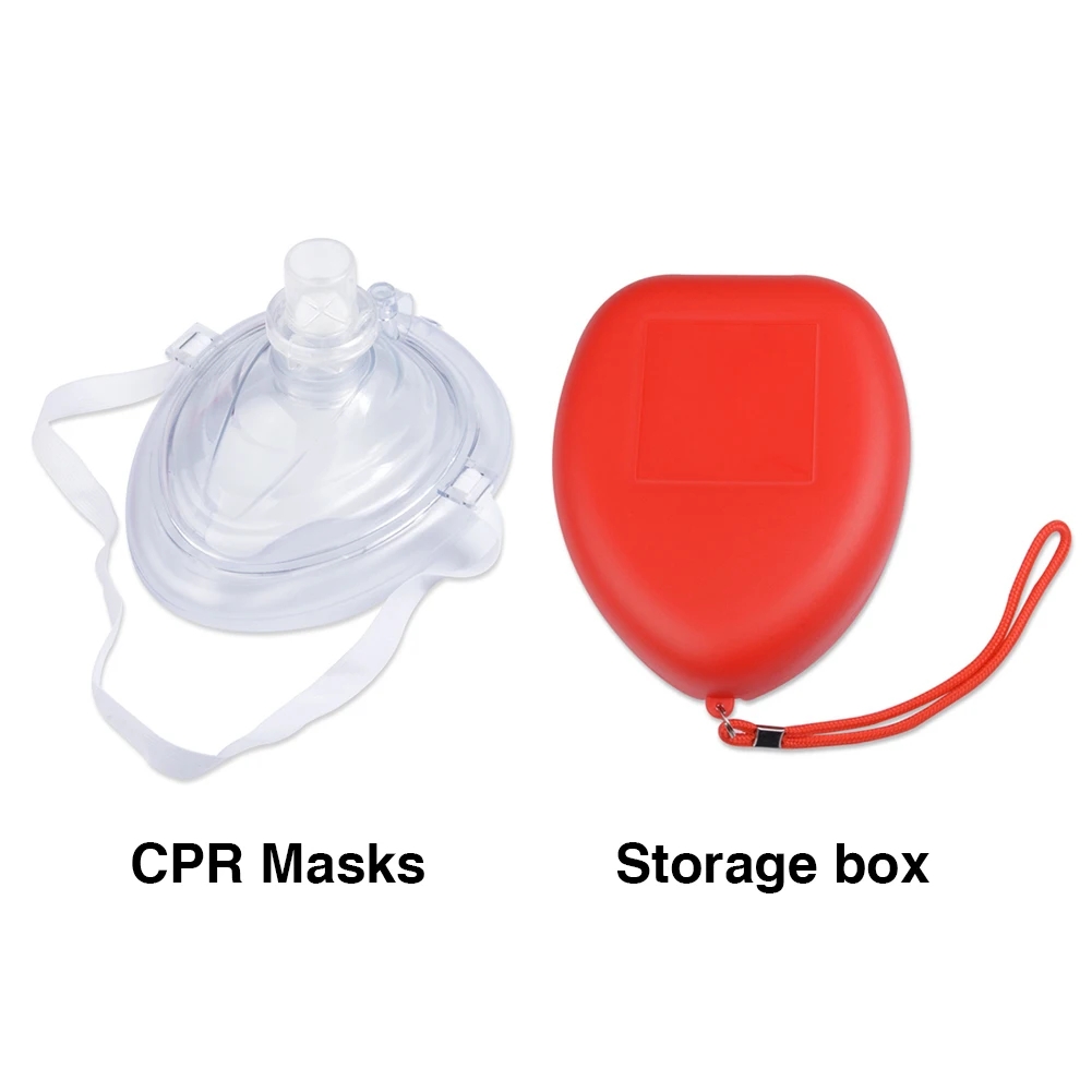 CPR Breathing Mask Resuscitator Valve Rescue Emergency First Aid Artificial Mouth Masks | Shopee ...