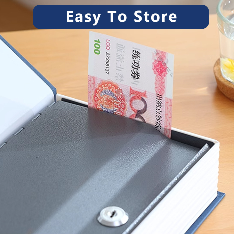 【Ship in 24h】4 Size Password Safe Box with Key Creative mini Cash Vault ...