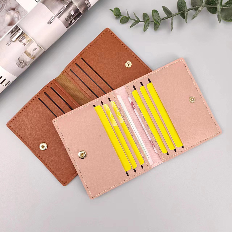 Simple Folding Card Bag Bank ID Card Case Driver's License Wallet And ...