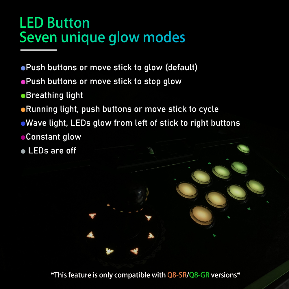 QANBA Q8 Silent Arcade Joystick For Android PC (Fighting Stick ...