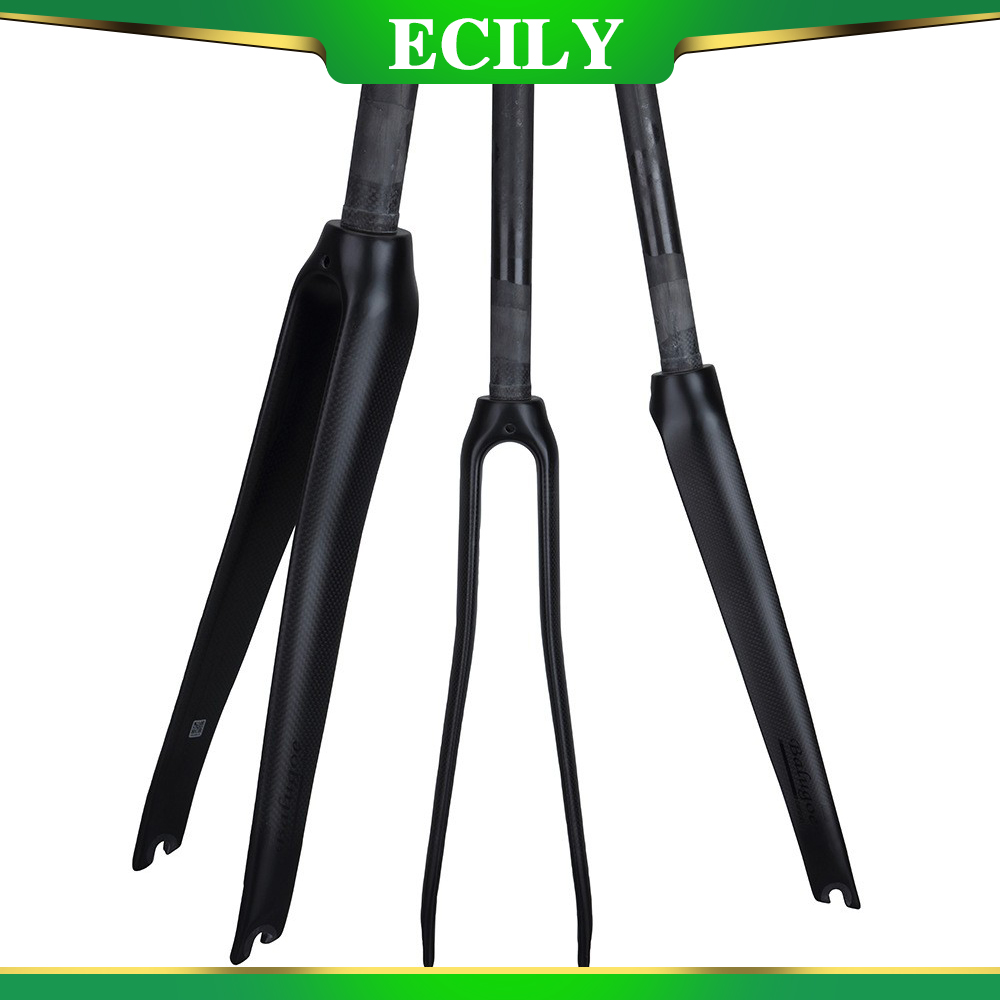 ECILY Carbon Fiber Ultra-light Road Car Fork 3k Carbon Fork Scale-free ...
