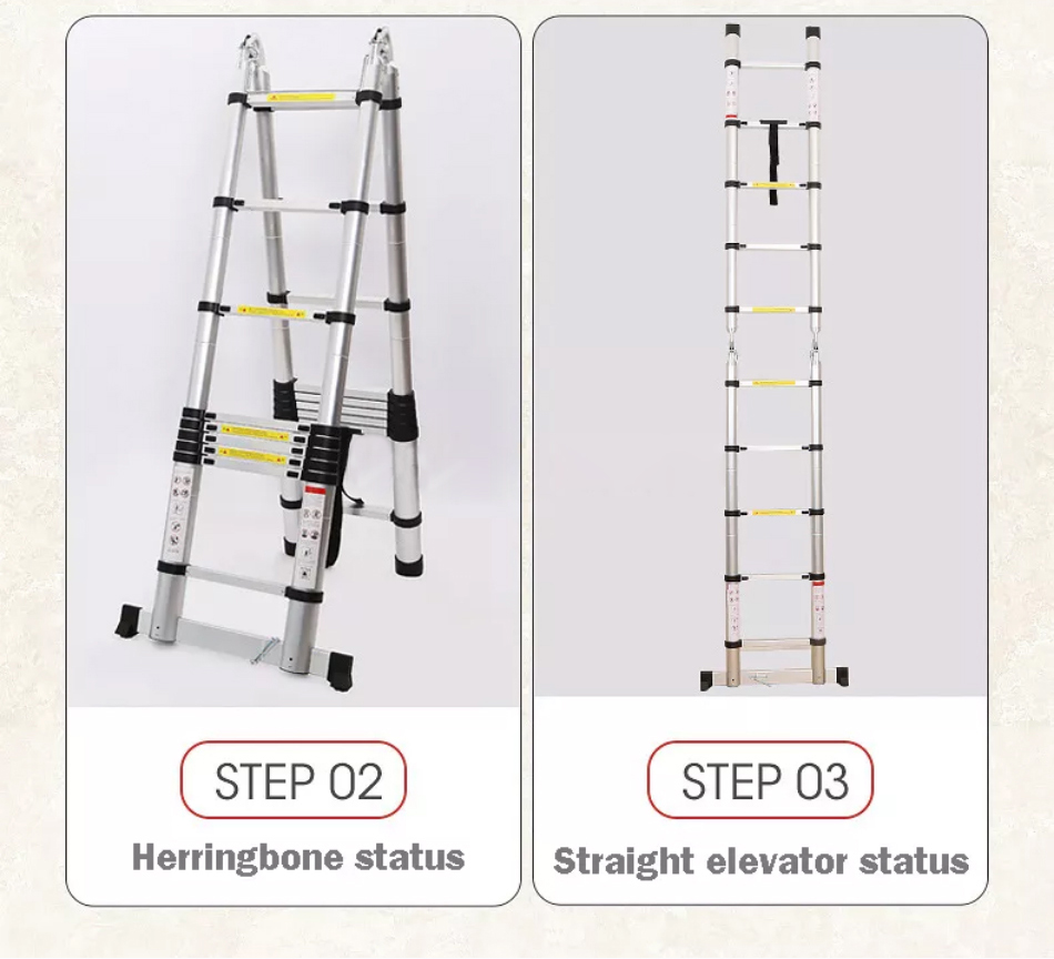 Telescopic A Type Double Sides 2.2M Ladder Multi - Purpose folding ...
