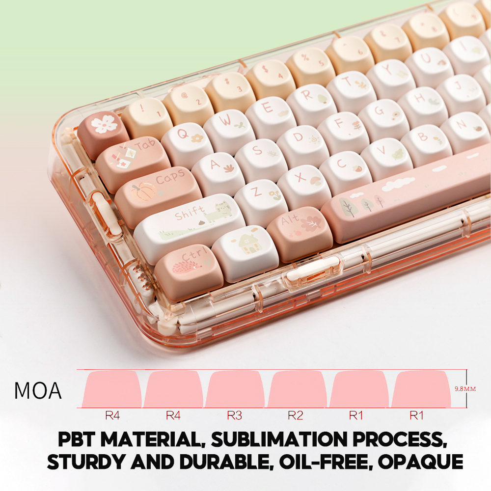 This is New Plastic Keycaps PBT 141Keys/Set MDA/XDA/Cherry Profile ...