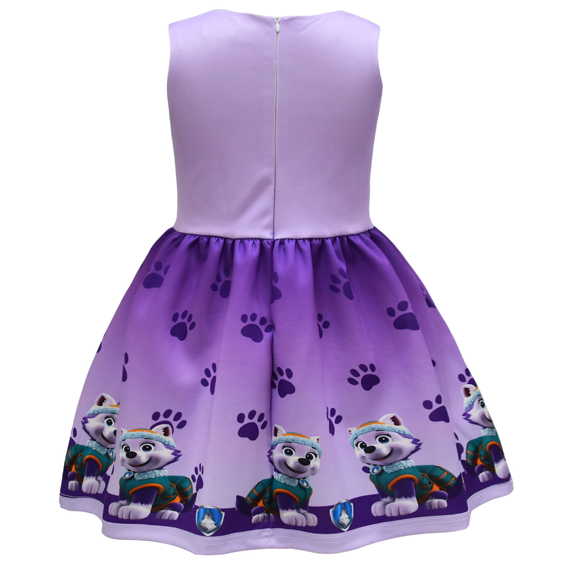 New PAW Patrol Everest Girls Kawaii Purple Dresses 3-8Yrs Girl Party ...