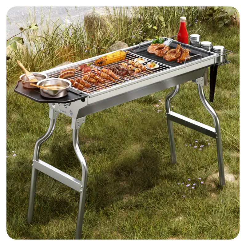 Outdoor BBQ Barbecue Grill Camping Equipment Barbecue Field Trip ...