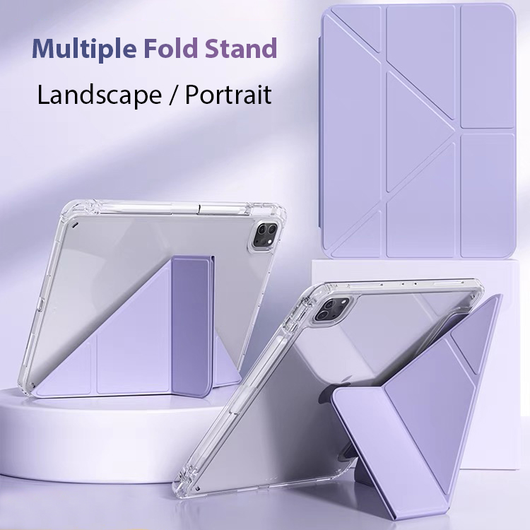 Multi-Fold iPad Stand Cover Case for iPad Pro11 Pro12.9 Pro13 M4 Air6 ...