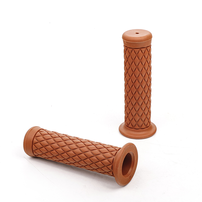 DIAMOND RETRO HARLEY STYLE HANDLE GRIP OLD SKOOL VESPA HARLEY CAFE ...