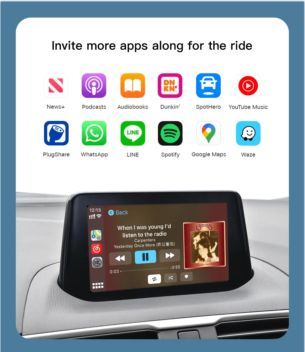 New Upgrade Play Android Auto USB Hub Adapter for Mazda 2 3 6 CX3 CX5 ...