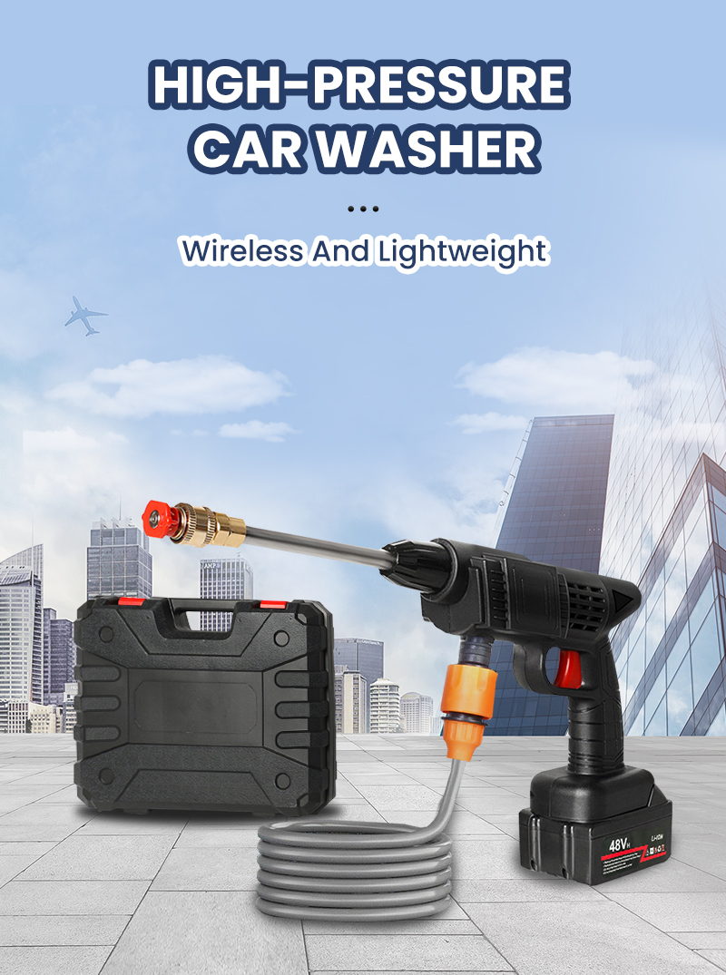 LIBA High Pressure Cleaning Machine Portable Cleaning Machine Wireless ...