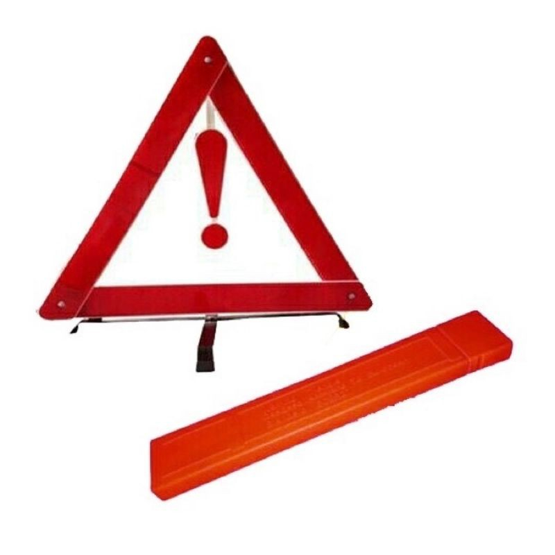 Red Car Early Warning Device Triangle Sign For Road Vehicles Safety ...