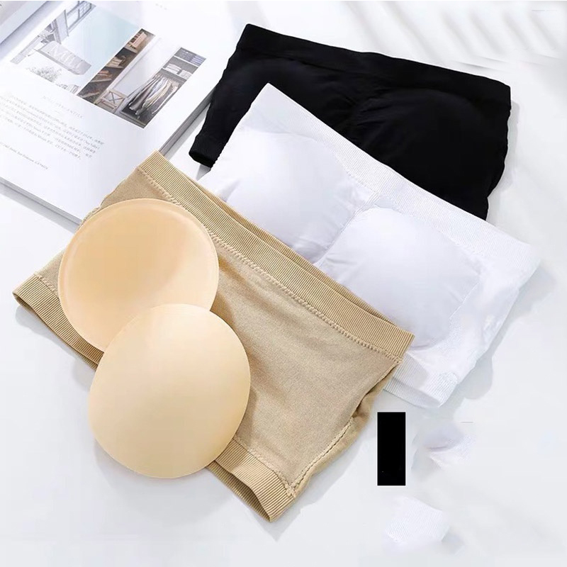 （35-125kg）plus size strapless bra beautiful back non wire tube top ...
