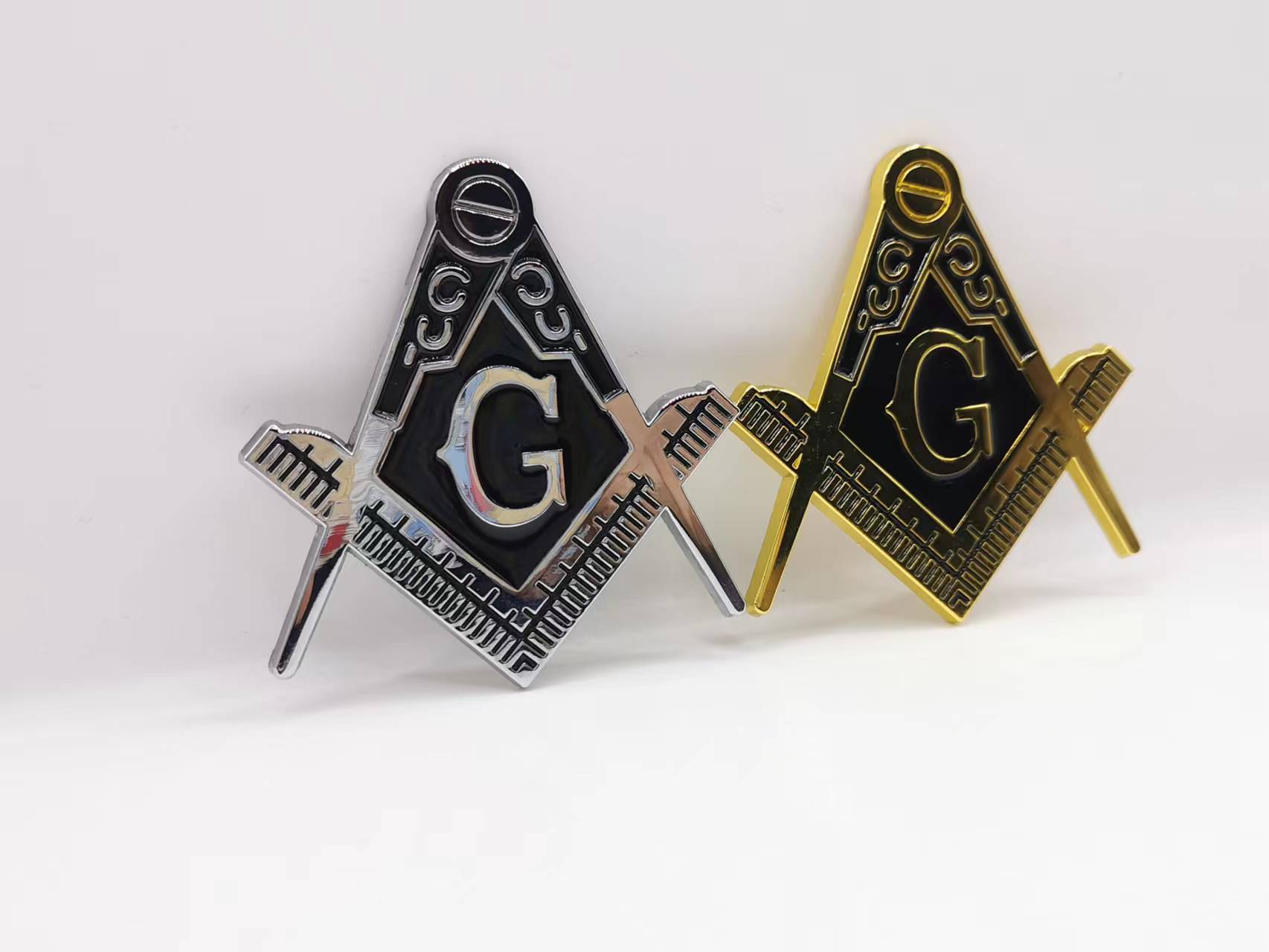 Stainless Steel Masonic Emblem Stickers for Motorcycle Waterproof ...