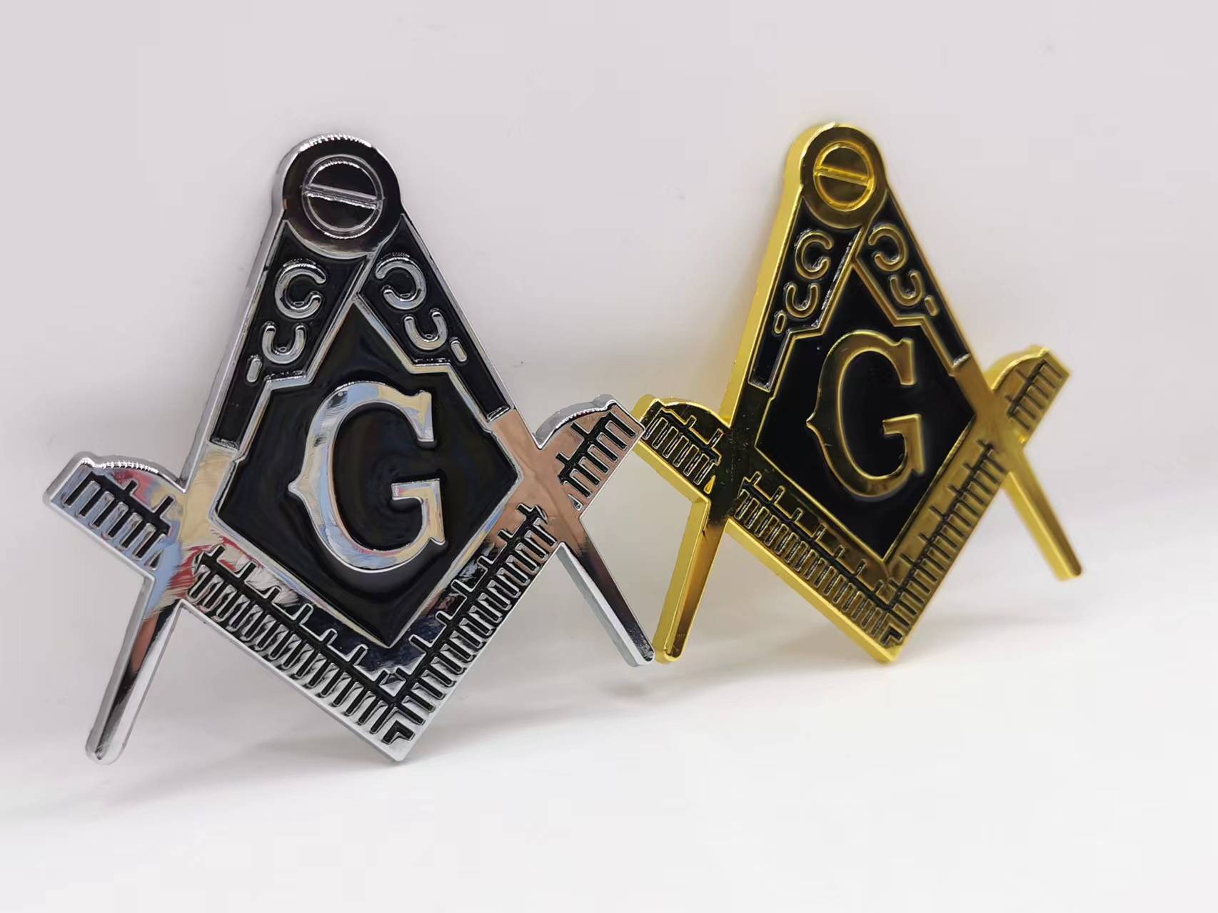 Stainless Steel Masonic Emblem Stickers for Motorcycle Waterproof ...