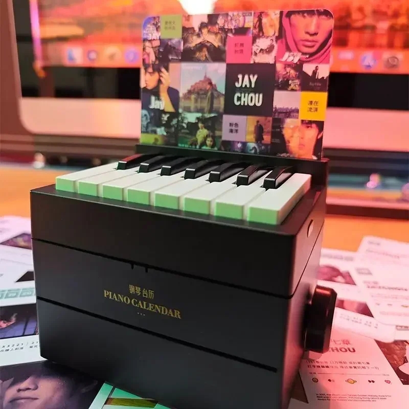 NEW 2025 Mini Piano Calendar Playable Jay Chou Desk Calendar Desktop ...