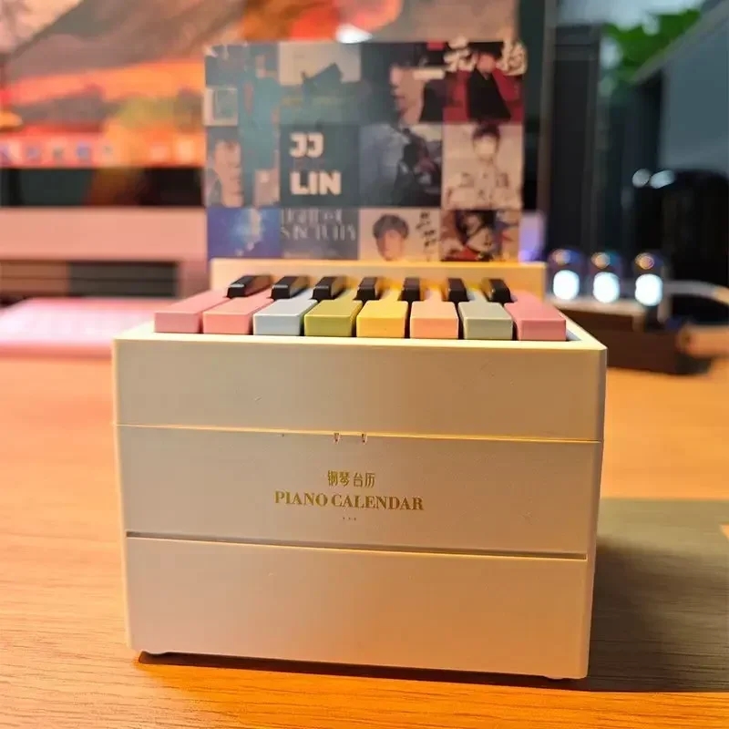 NEW 2025 Mini Piano Calendar Playable Jay Chou Desk Calendar Desktop ...