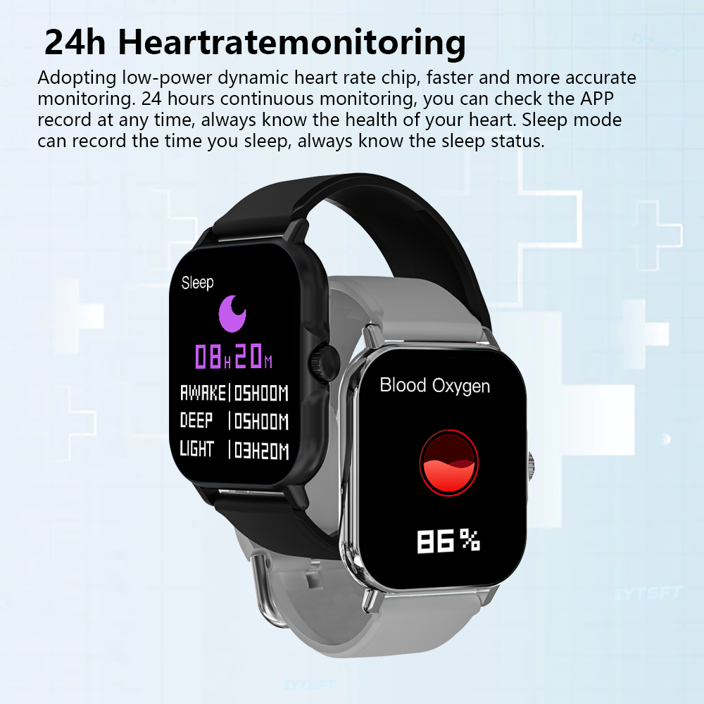 Smart Watch Bluetooth Call Clock Info Alert 1.73LCD Screen Smartwatch ...