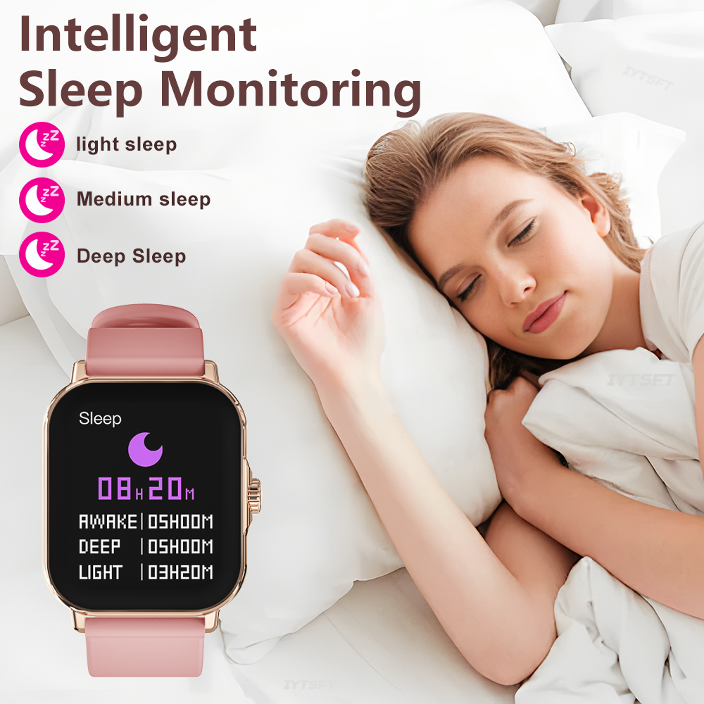 Smart Watch Bluetooth Call Clock Info Alert 1.73LCD Screen Smartwatch ...
