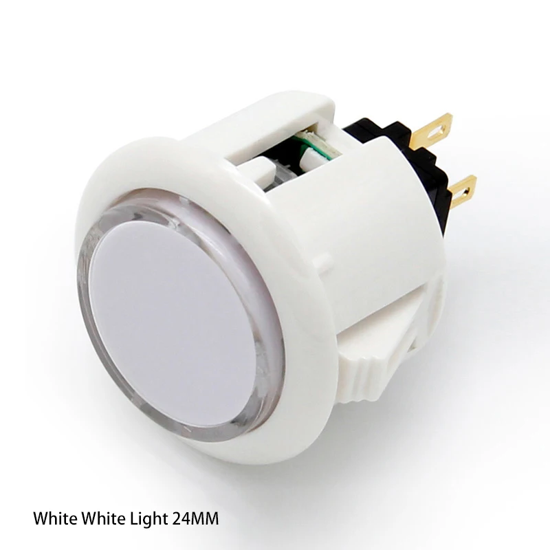 QANBA 30mm LED Arcade Buttons Illuminated Snap In Push Button With Blue ...