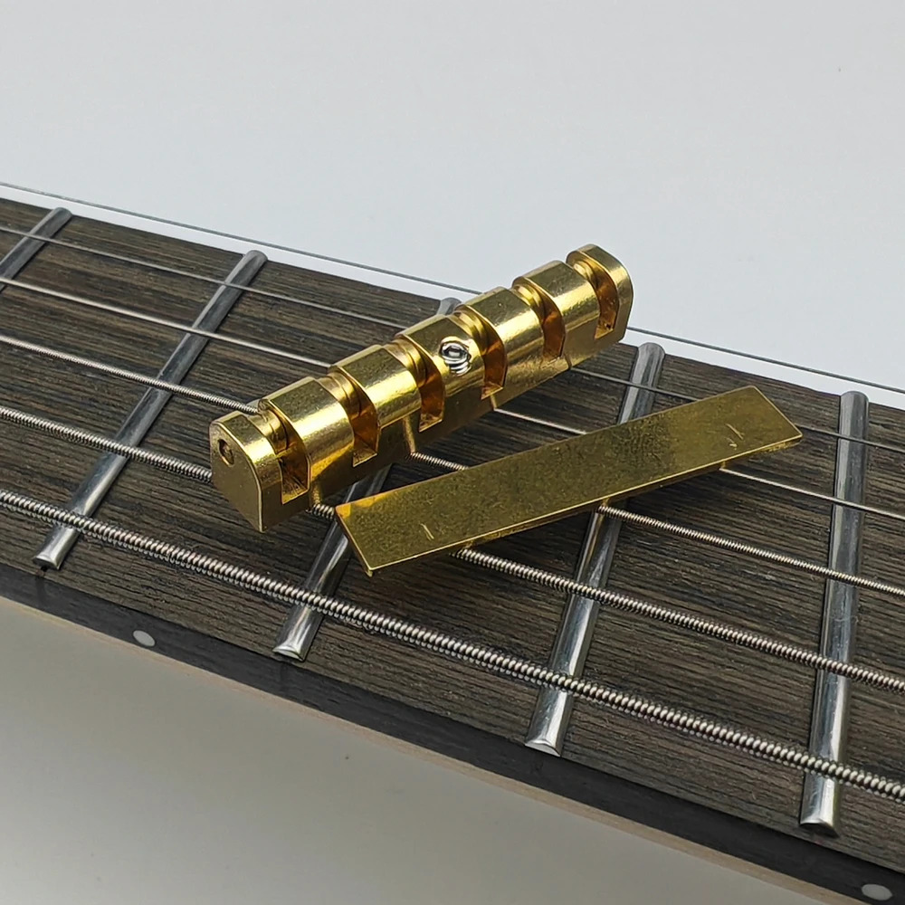 Height Adjustable 43mm Brass Roller Guitar Nut Replacement for Les Paul ...
