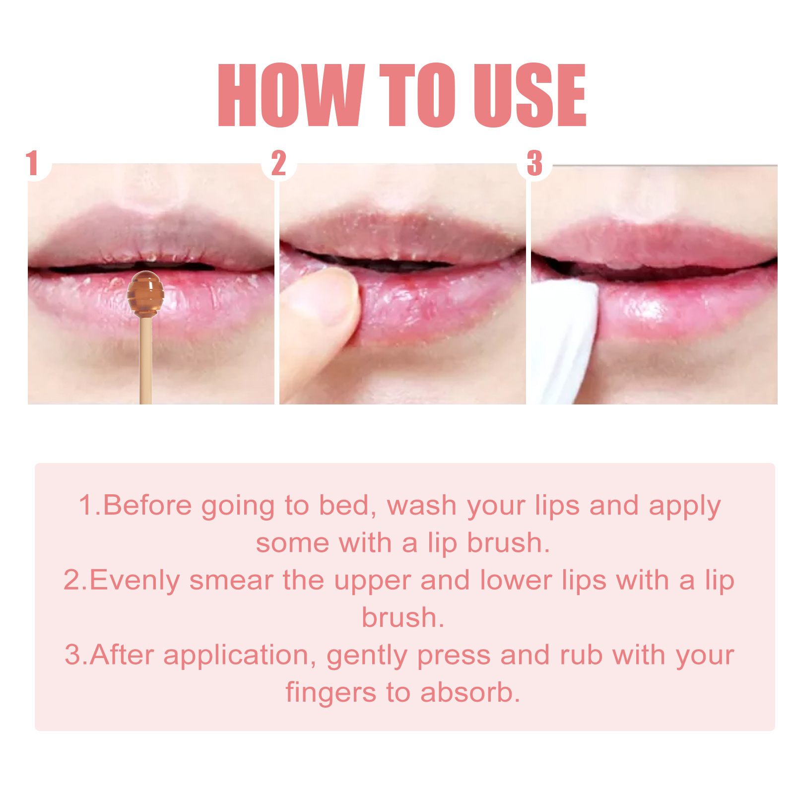 EELHOE Honey lip mask Strawberry lipstick Sleep labial membrane ...