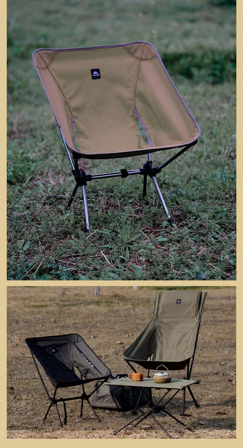 Tillak Outdoor Folding Chair Camping Chair Portable Ultra-Light Folding ...