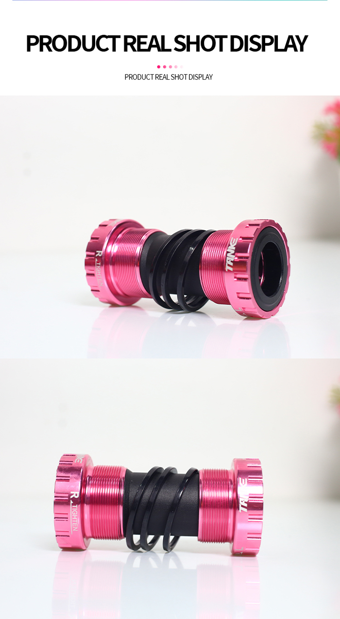 TANKE BB Bike Bottom Bracket Aluminum Alloy 68/73mm MTB Sealed Bearing ...