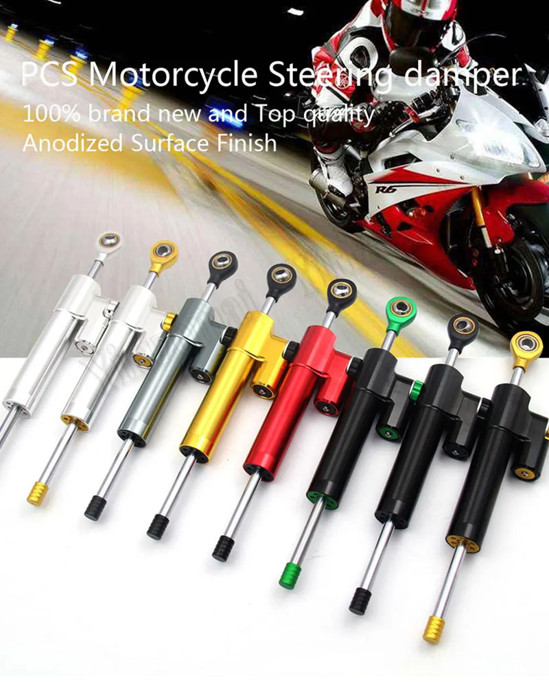 CNC Motorcycle Stabilizer Steering Damper Mounting Bracket Support Kit ...