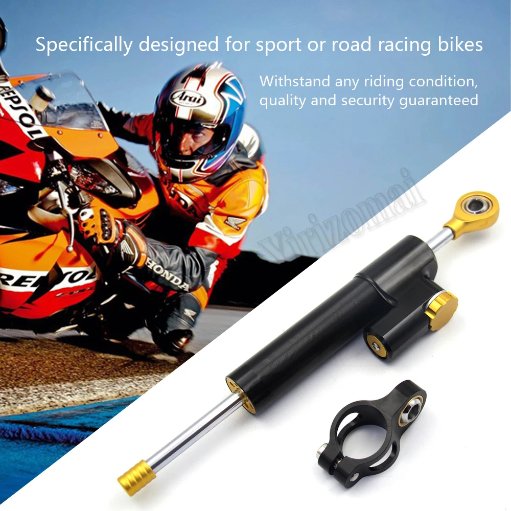 CNC Motorcycle Stabilizer Steering Damper Mounting Bracket Support Kit ...